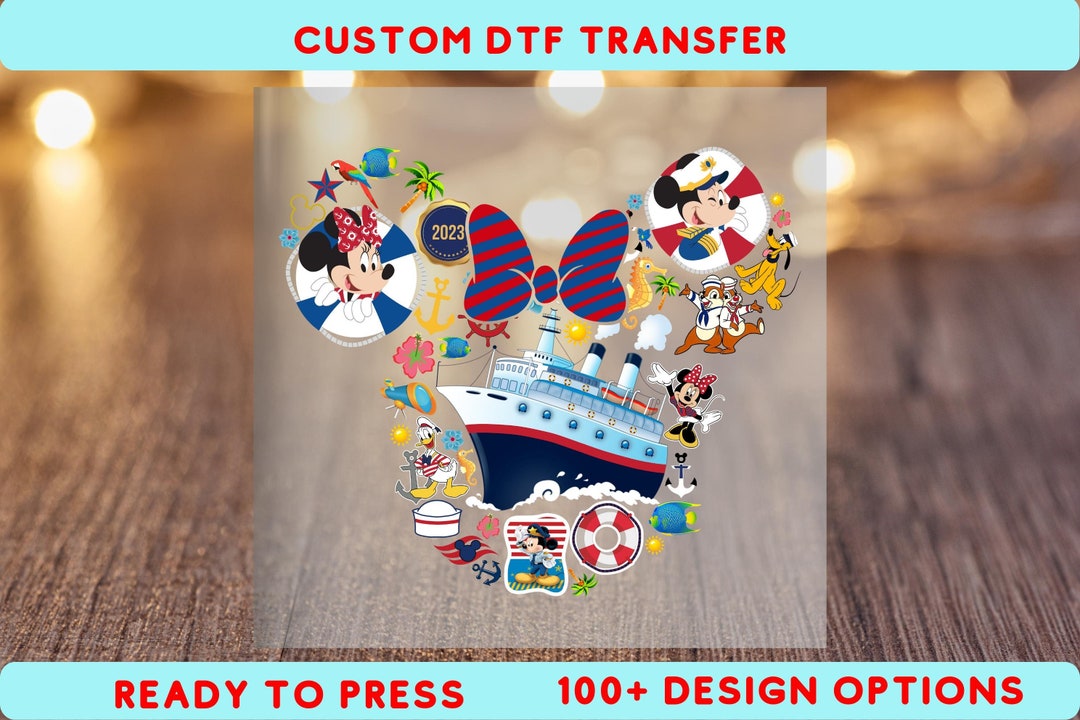Disney Cruise Dtf , 2025 Cruise Squad Ready for Press, Family Vacation DTF, Mickey Friends ...
