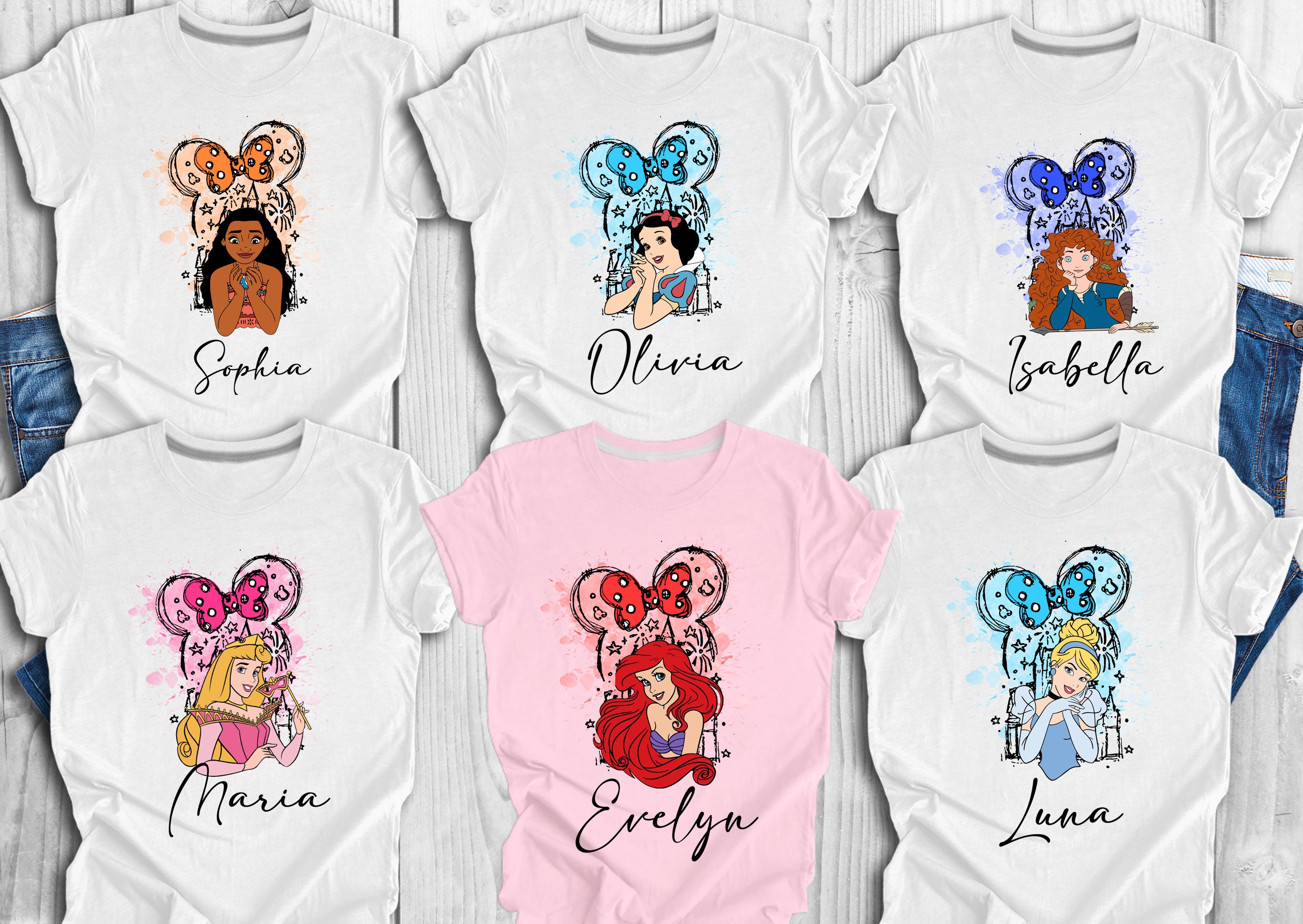 Personalized Disney Princess Shirt Custom Birthday Princess - Etsy