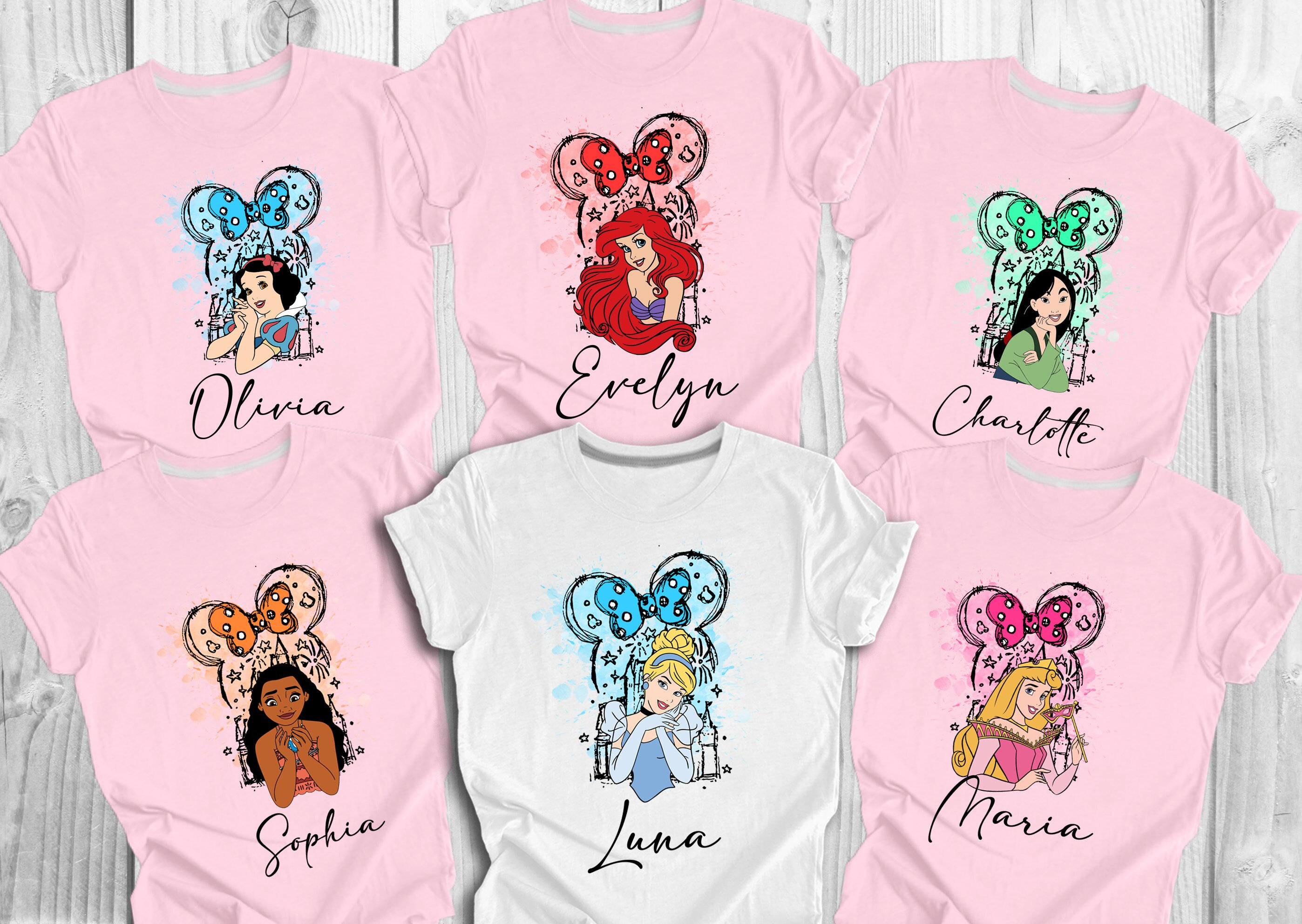 Personalized Disney Princess Shirt Custom Birthday Princess - Etsy
