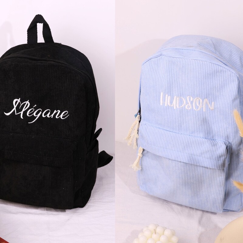 Embroidered Backpack - Etsy