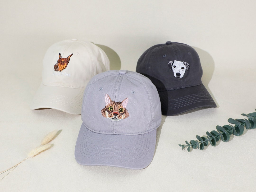 Design Your Pet Photo or Text on a Cap,custom Embroidered Baseball Cap ...