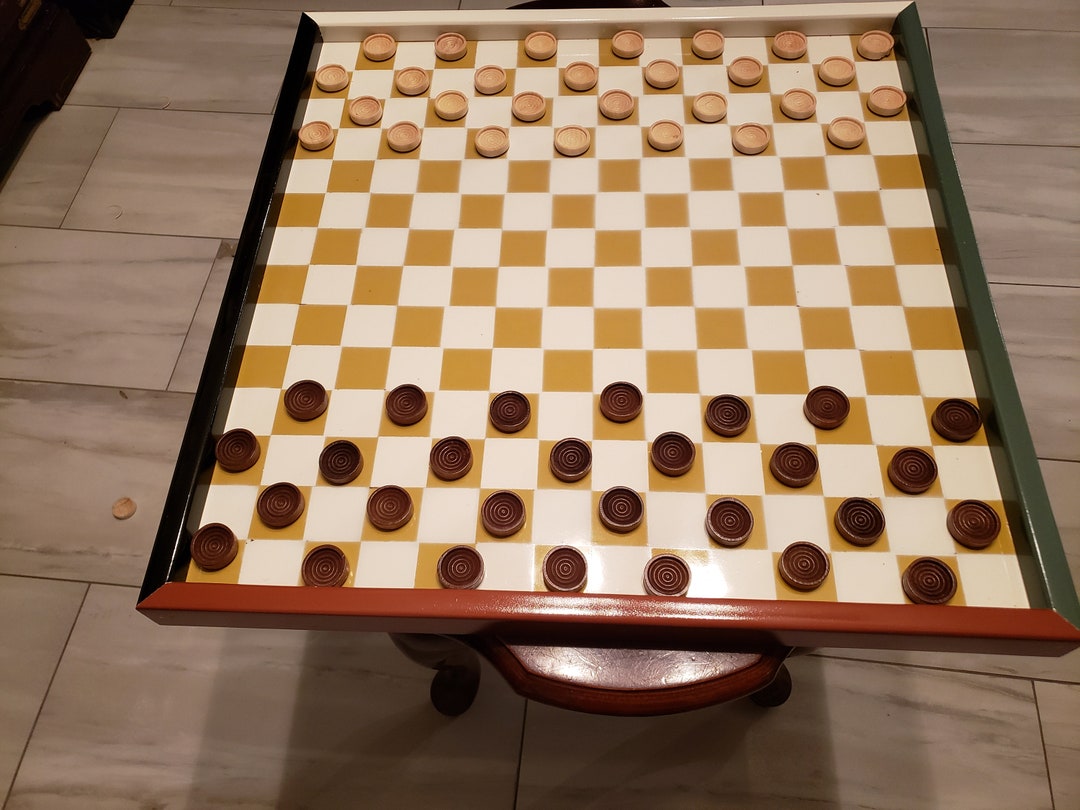 Custom Hand Made Checker Board - Etsy