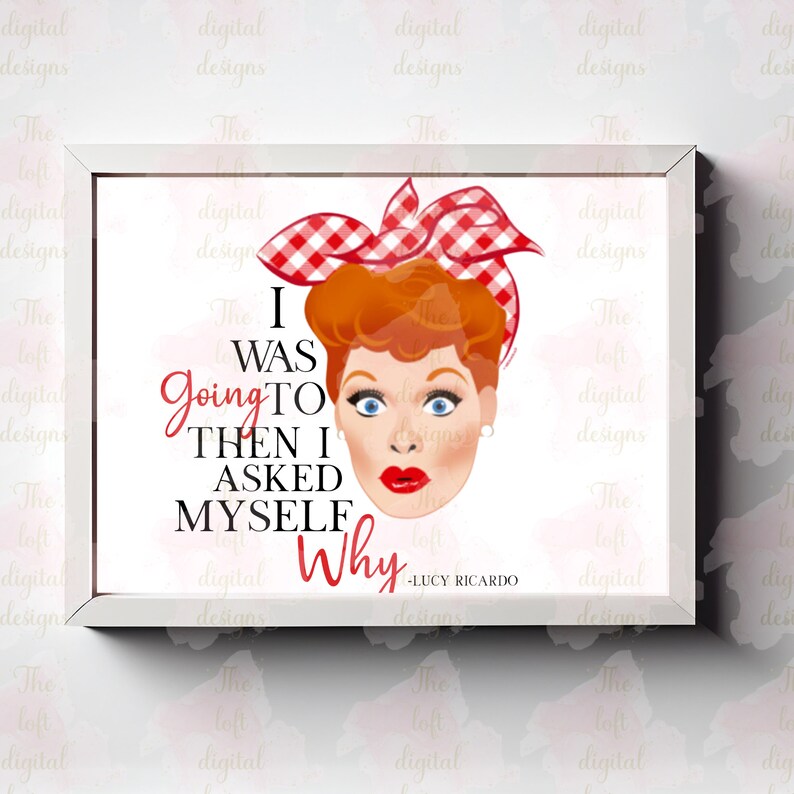 I Love Lucy Quote 20oz Skinny Tumbler DIGITAL Wrap. DIGITAL Download - Etsy