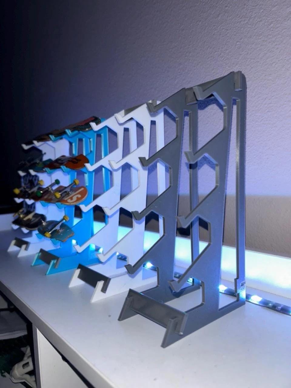 3D Printed Fingerboard Rack 4 Boards - Etsy