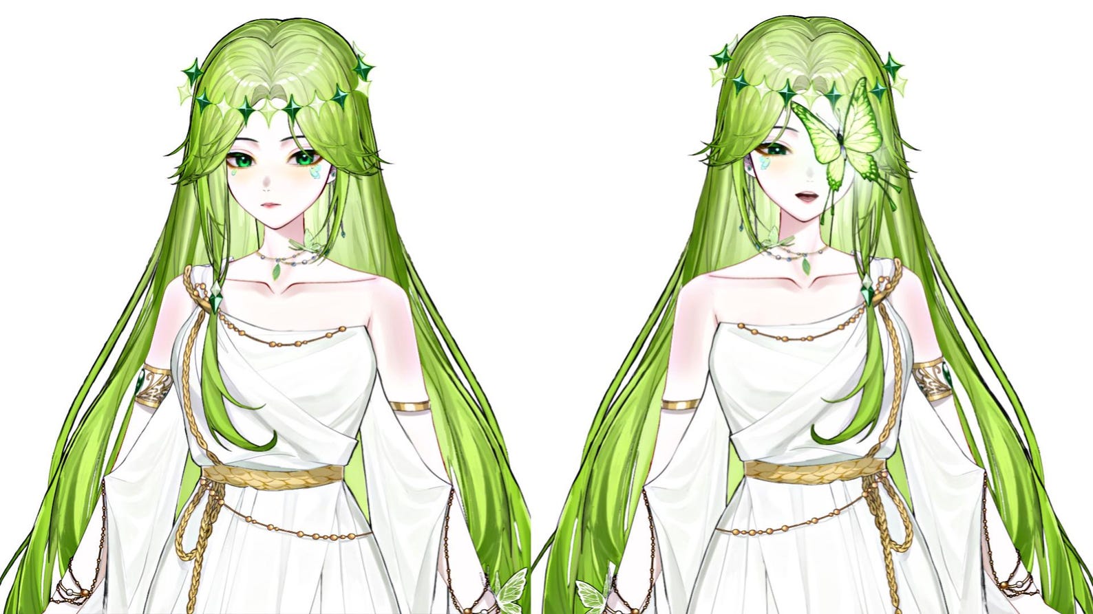 Live2d Premade Vtuber Models : Female Butterfly - Commercial Fully ...