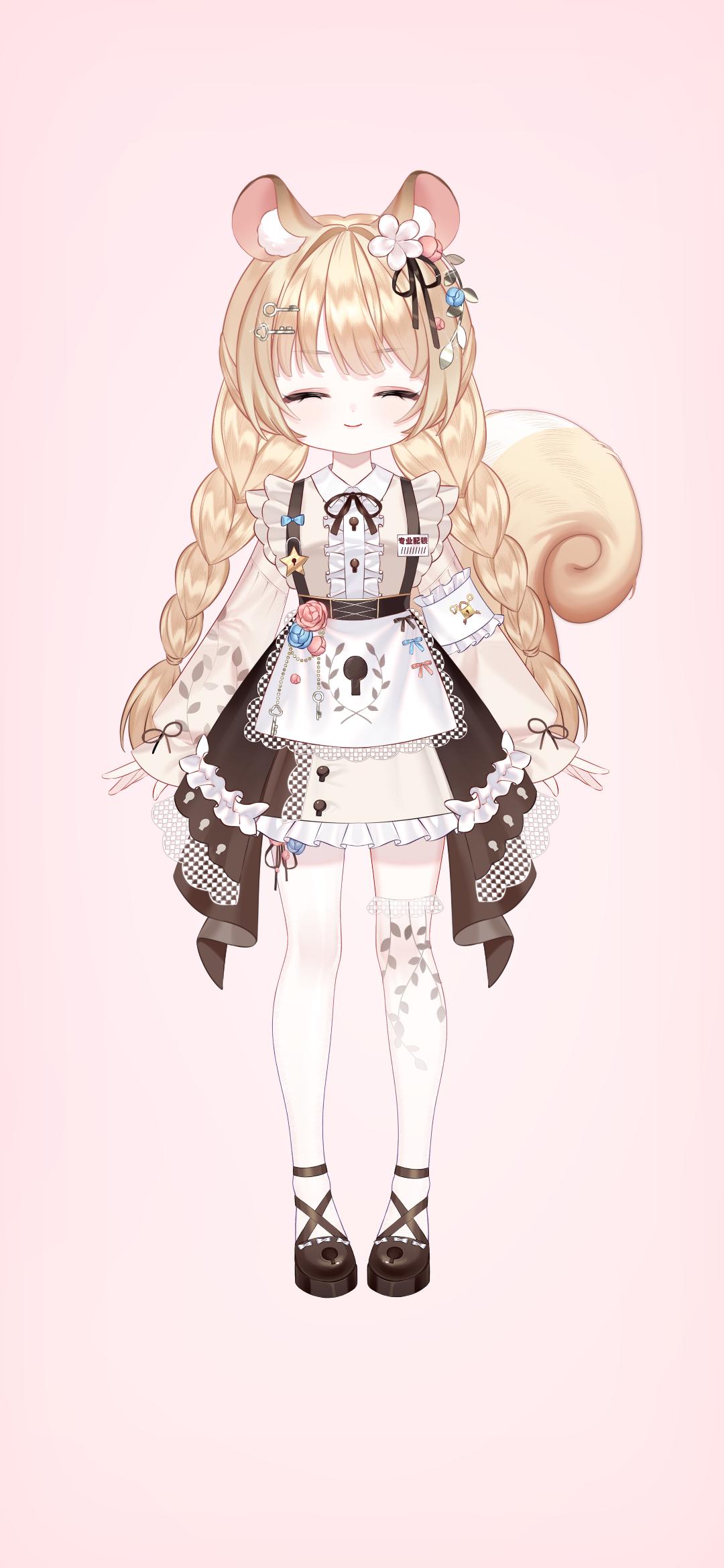 Live2d Premade Vtuber Model : Female Squirrel - Commercial FULLY RIGGED ...
