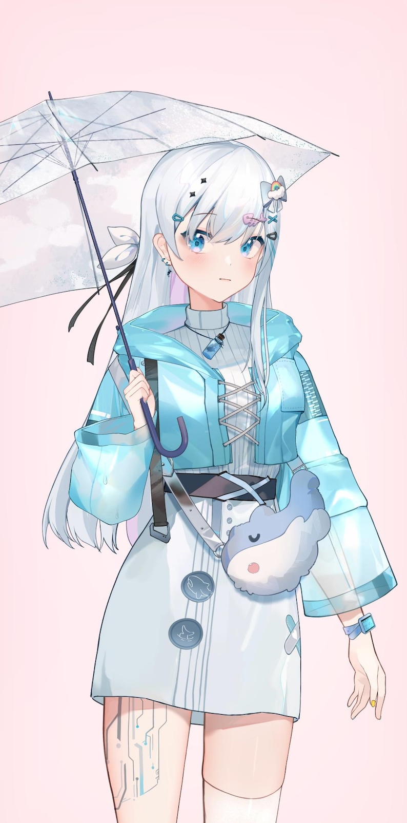 Live2d Premade Vtuber Models : Female Shark - Commercial Fully Rigged ...