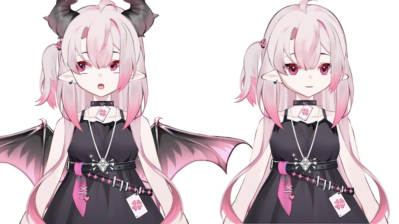 Live2d Premade Vtuber Models : Kawaii Demon - Commercial Fully Rigged ...
