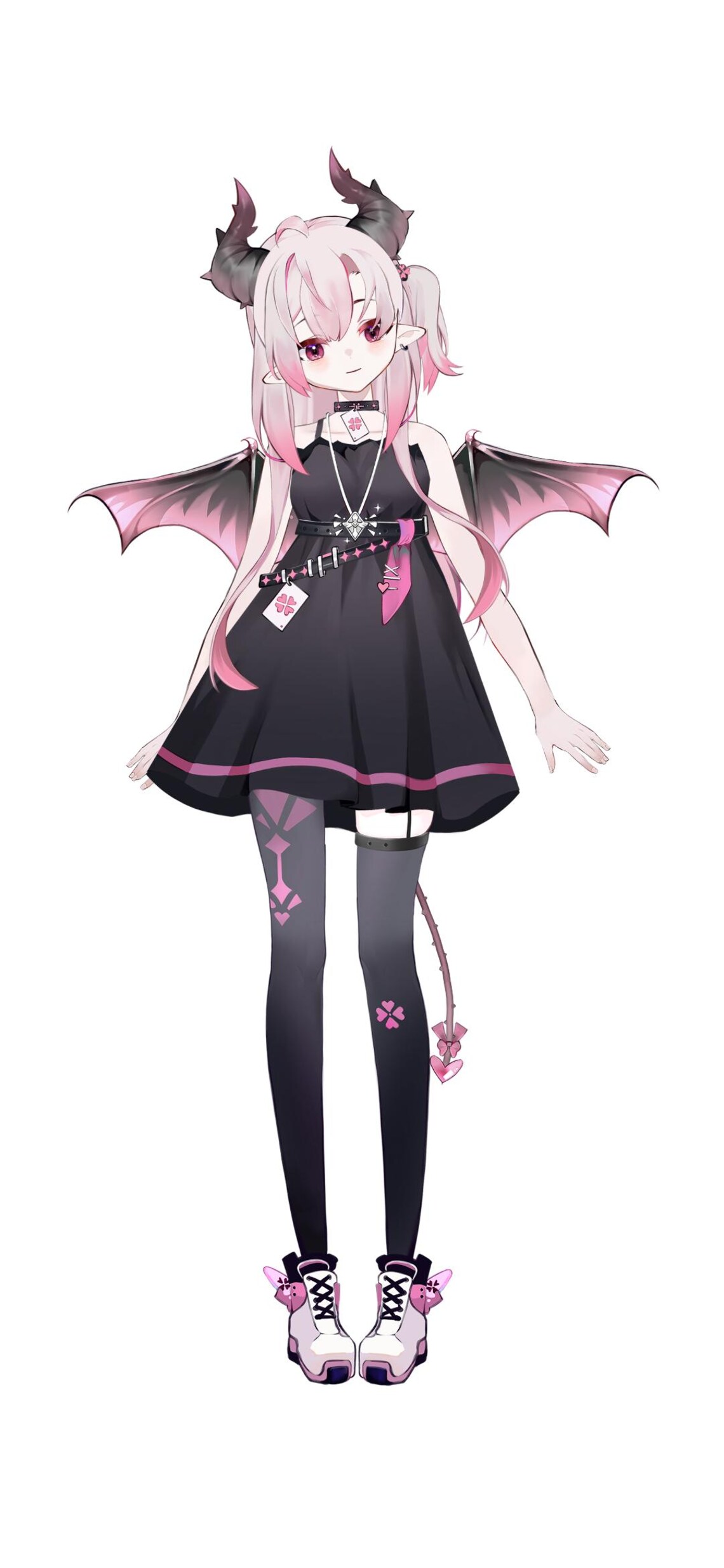 Live2d Premade Vtuber Models : Kawaii Demon - Commercial Fully Rigged ...