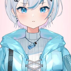 Live2d Premade Vtuber Models : Female Shark - Commercial Fully Rigged ...