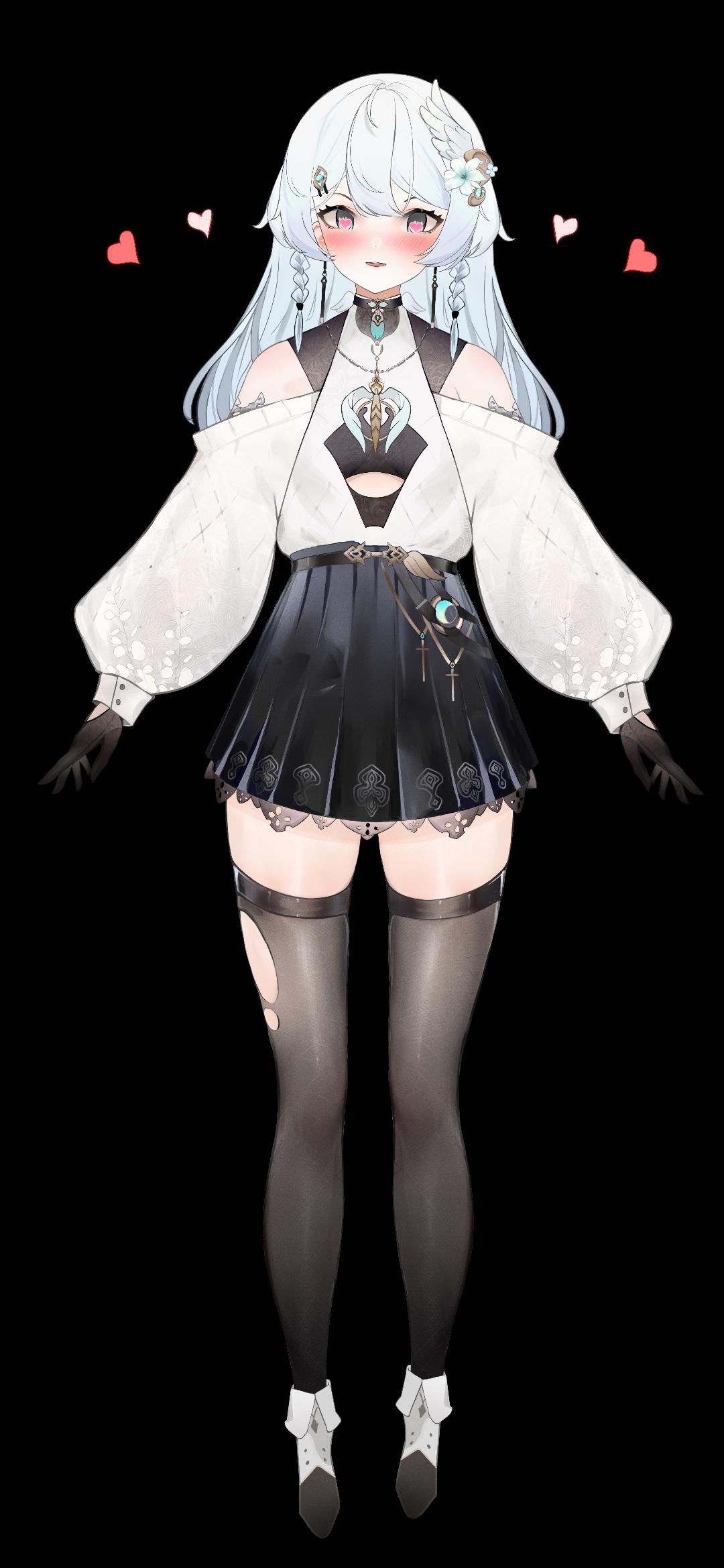 Live2d Premade Vtuber Model : Female Angel - Commercial FULLY RIGGED ...