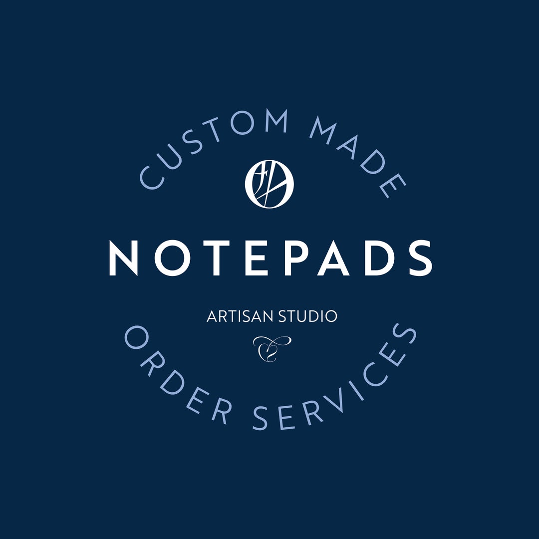 Custom Order Notepads Handmade Printed Fully Custom Designed - Etsy ...