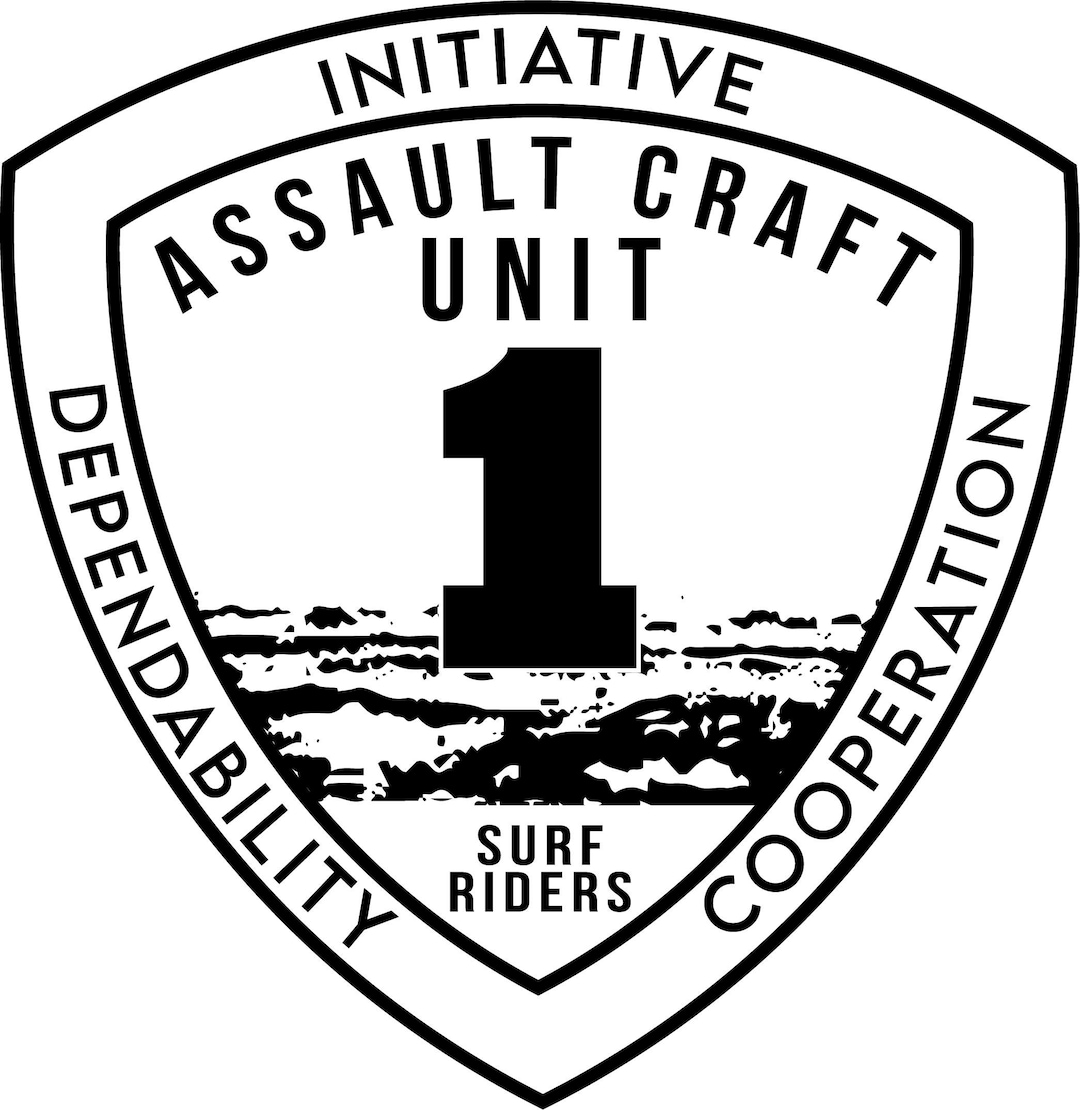 US Navy Assault Craft Unit 1 Logo - Digital Download (ai, Svg, Eps, Pdf ...