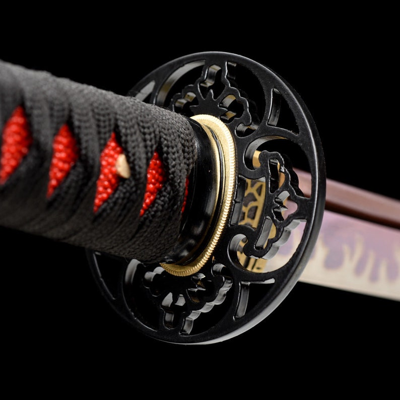 Handmade Samurai Ninjato Sword 1060 Carbon Steel With Red Blade - Etsy