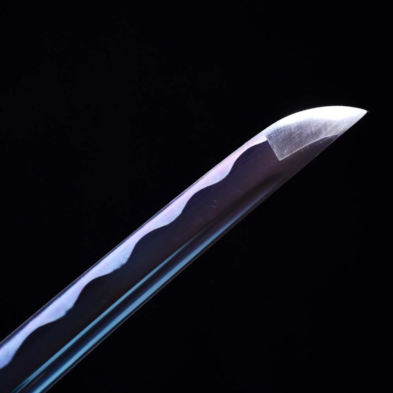 Samurai Katana Sword Handmade Purple Blade - Etsy