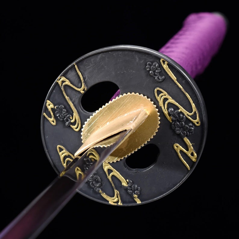 Samurai Katana Sword Handmade Purple Blade - Etsy