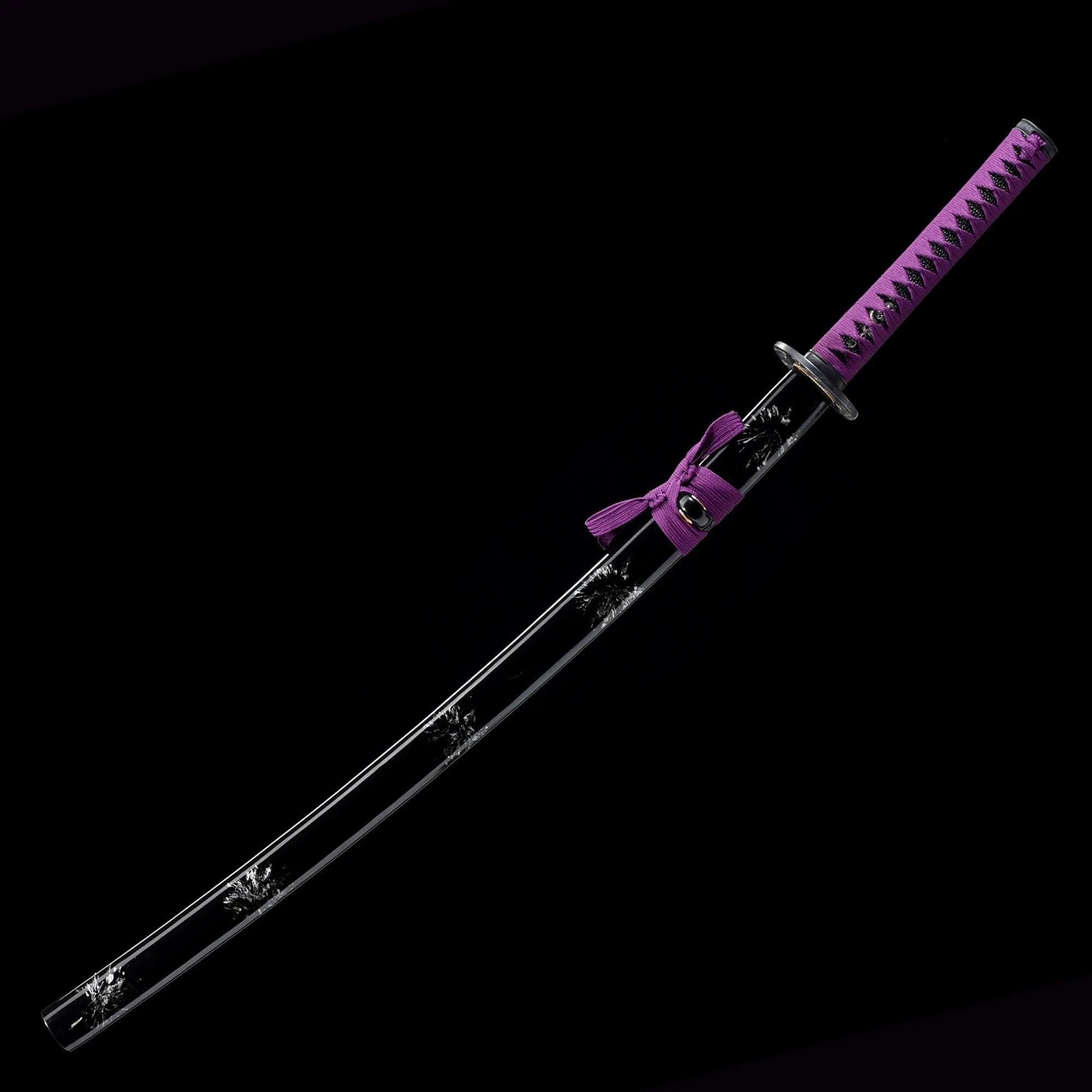 Samurai Katana Sword Handmade Purple Blade - Etsy