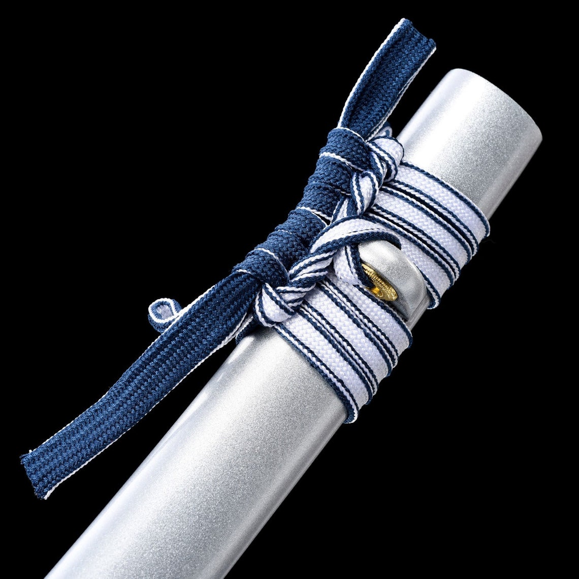 Handmade Japanese Wakizashi Sword High Manganese Steel With Blue Blade ...