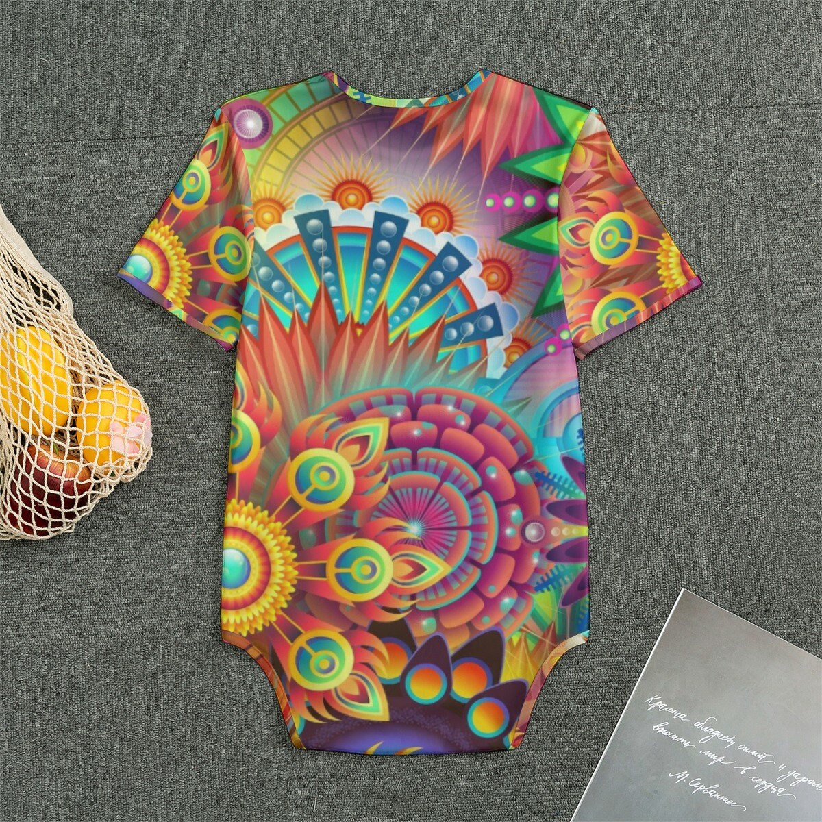 ABDL Adult Onesie Psychedelic Gears - Etsy