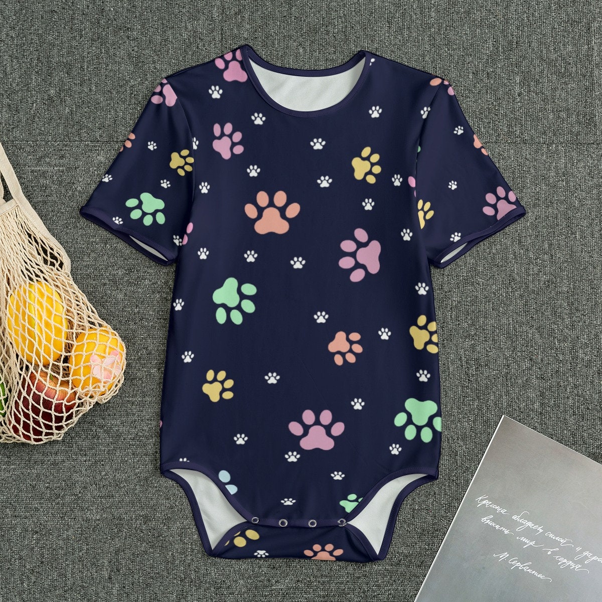 Adult Onesie | Adult Baby Snap Crotch Bodysuit | Abdl |kawaii |romper ...