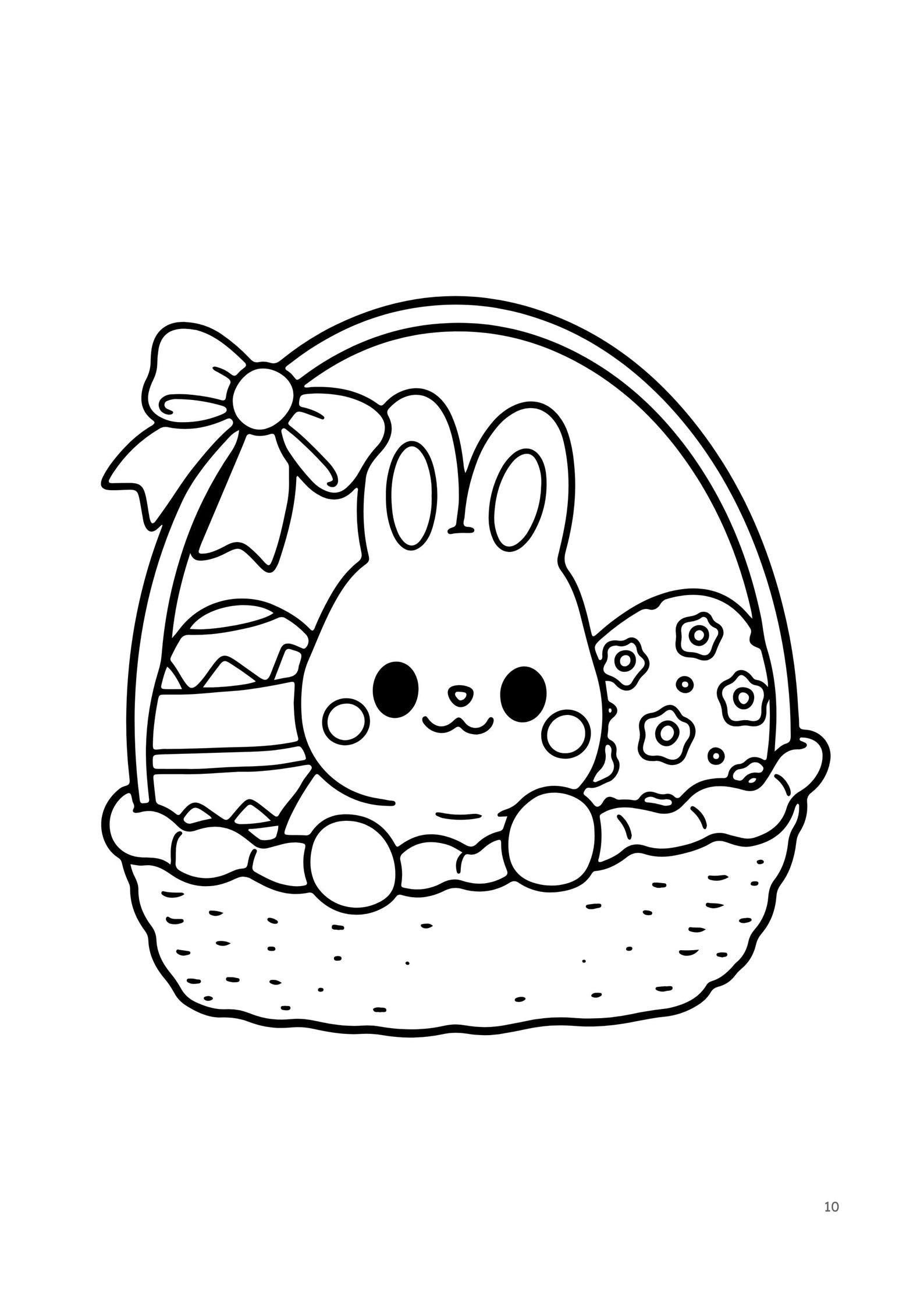 Modern Easter Coloring Book – 20 Cute Printable Pages for Kids & Adults ...