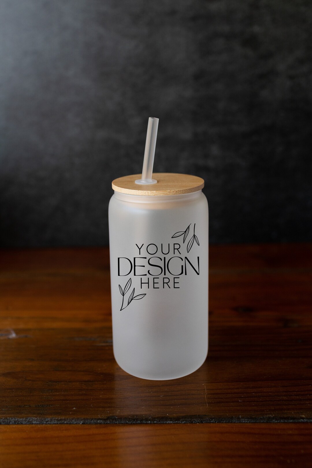 16oz Libbey Glass Can Mockup, Glass Beer Can Mock-up, Libby Mockup ...