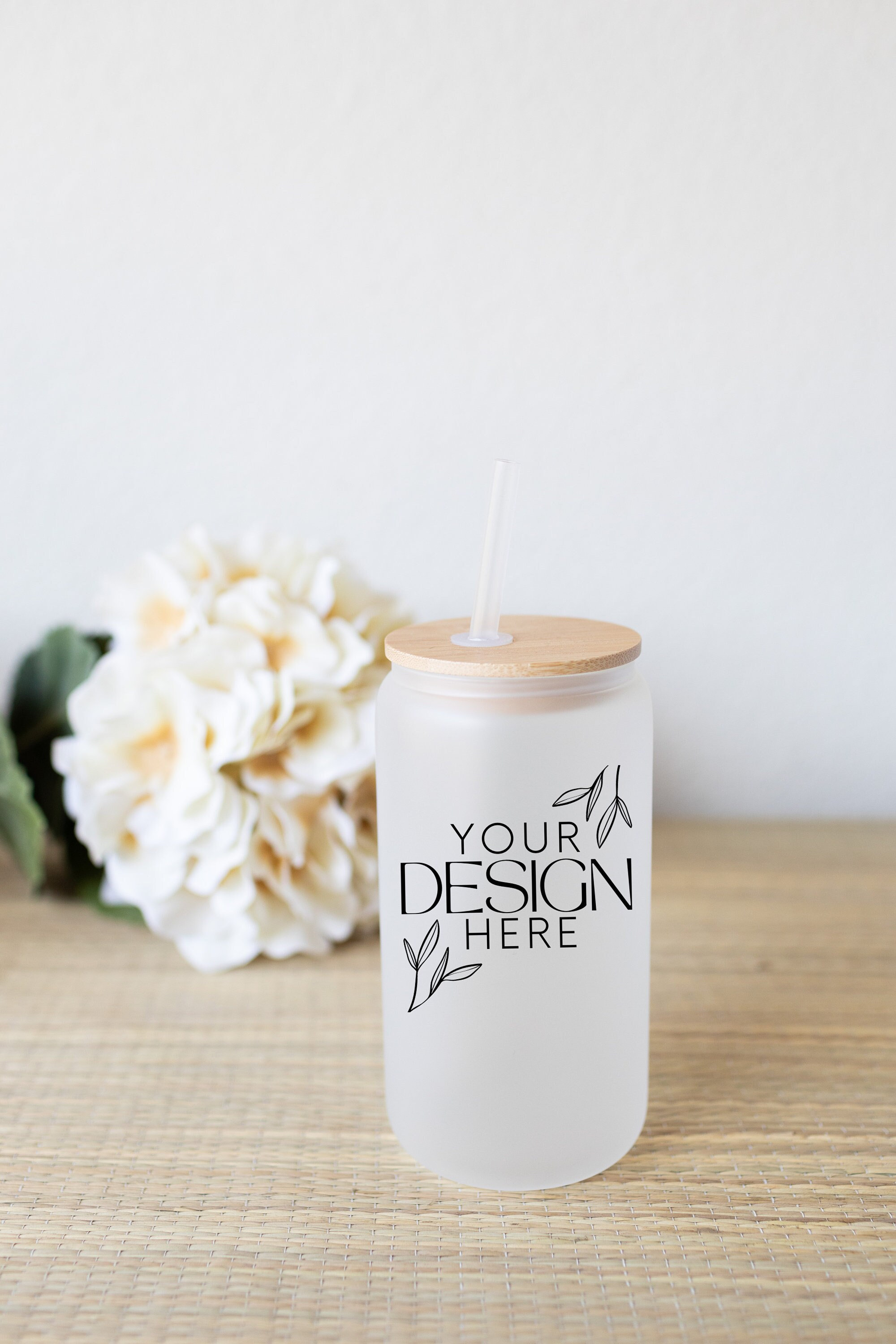 16oz Libbey Glass Can Mockup Glass Beer Can Mock-up Libby Mockup Libbey ...