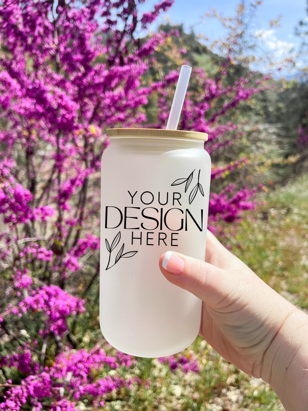 16oz Libbey Glass Can Mockup, Glass Beer Can Mock-up, Libby Mockup ...