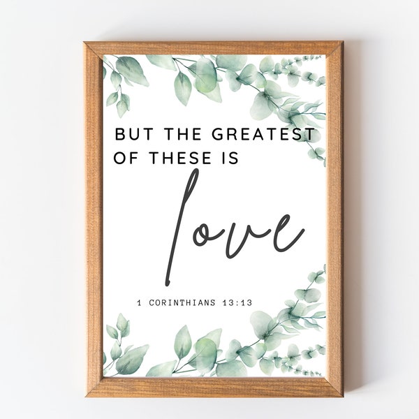 The Greatest is Love - Etsy