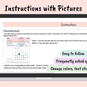 To Do List Task List Google Sheets Template Editable Checklist Priority ...