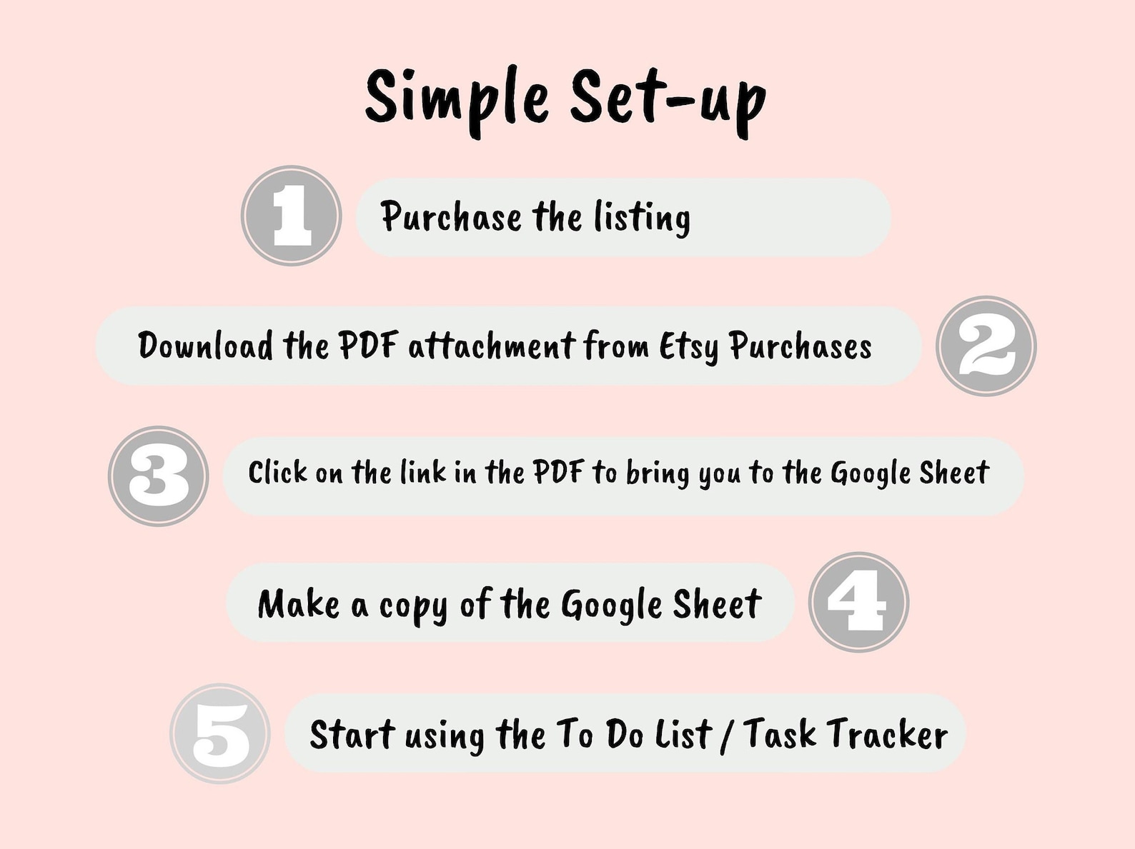 To Do List Task List Google Sheets Template Editable Checklist Priority ...