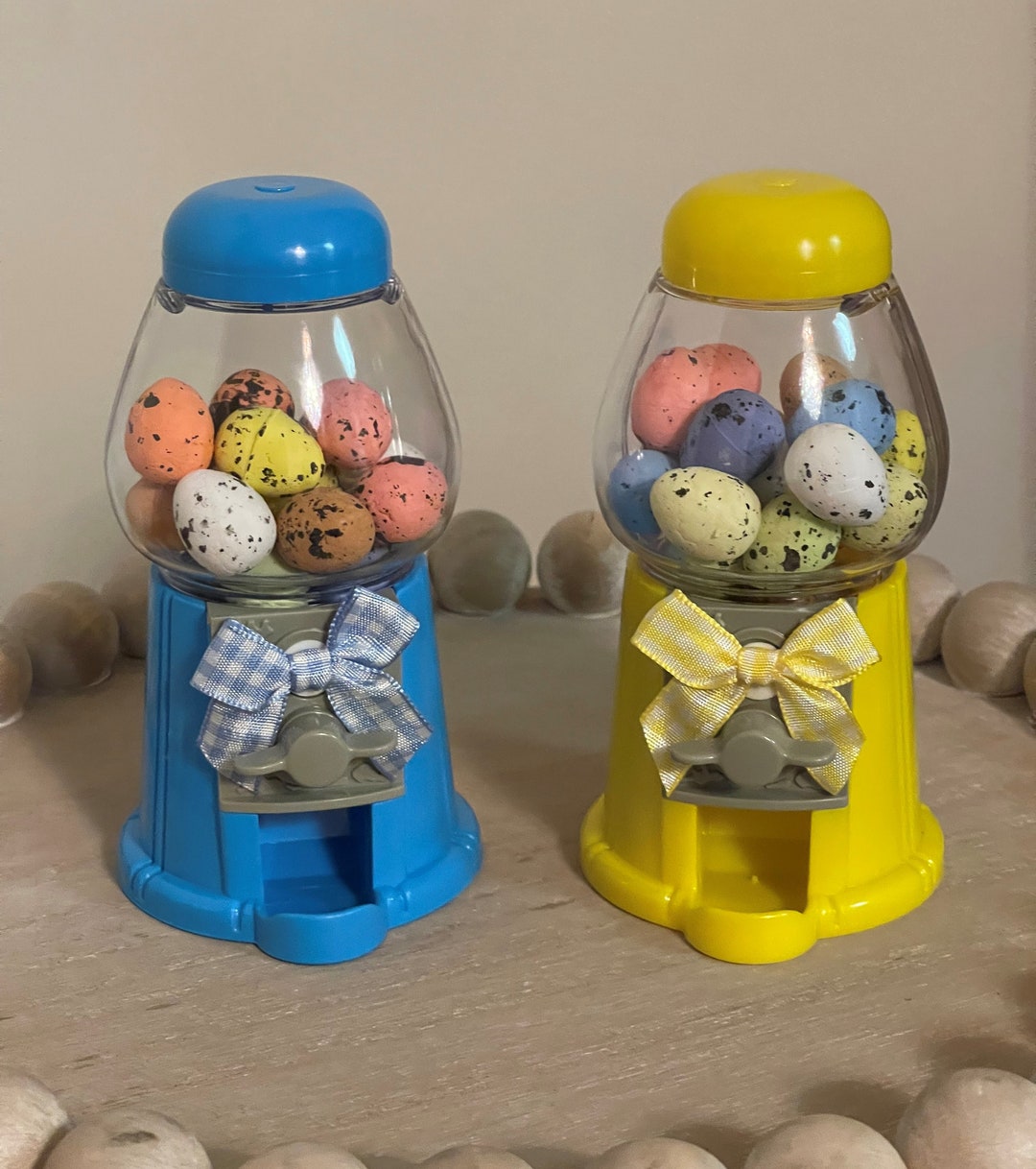 Mini Easter Gumball Machine, Easter Decor for Tiered Tray, Mini Gumball ...