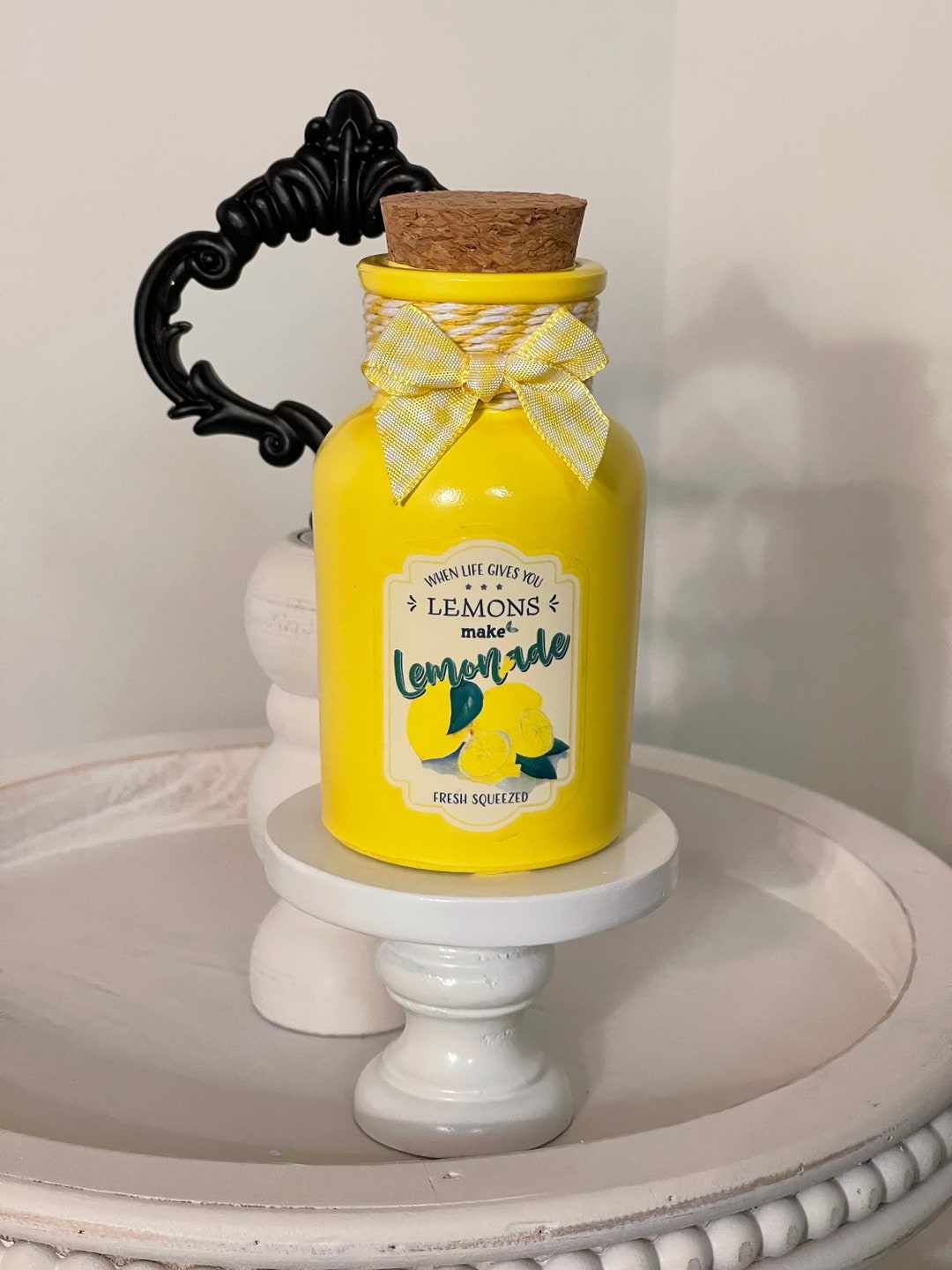 Lemonade Tiered Tray Decor, Lemonade Bottle, Tiered Tray Decor, Lemon ...