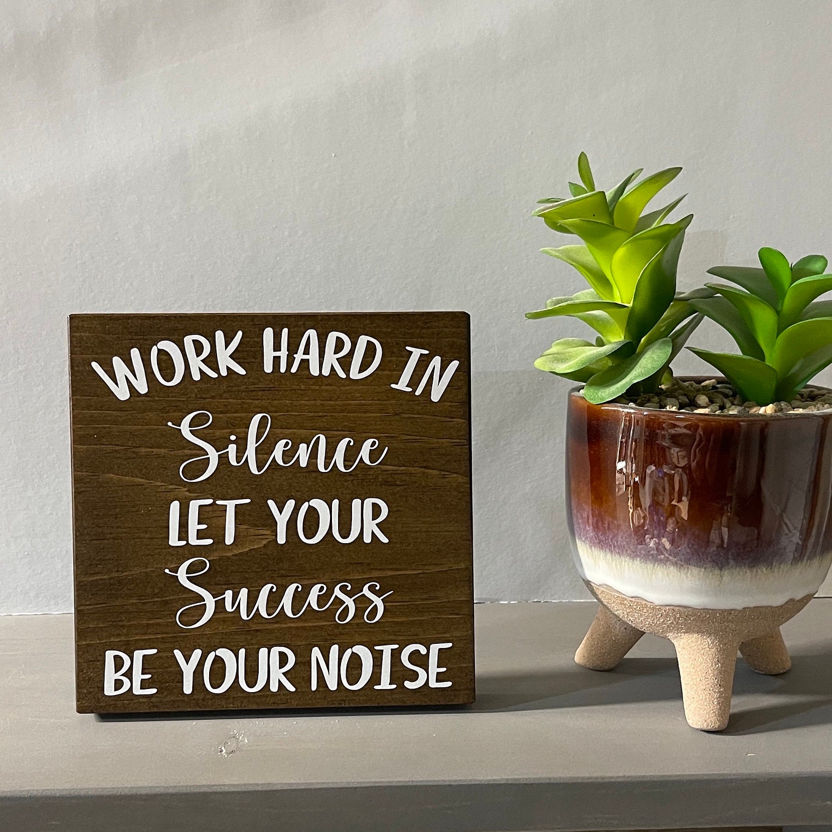 Work Hard in Silence Let Your Success Be Your Noise, Motivational ...
