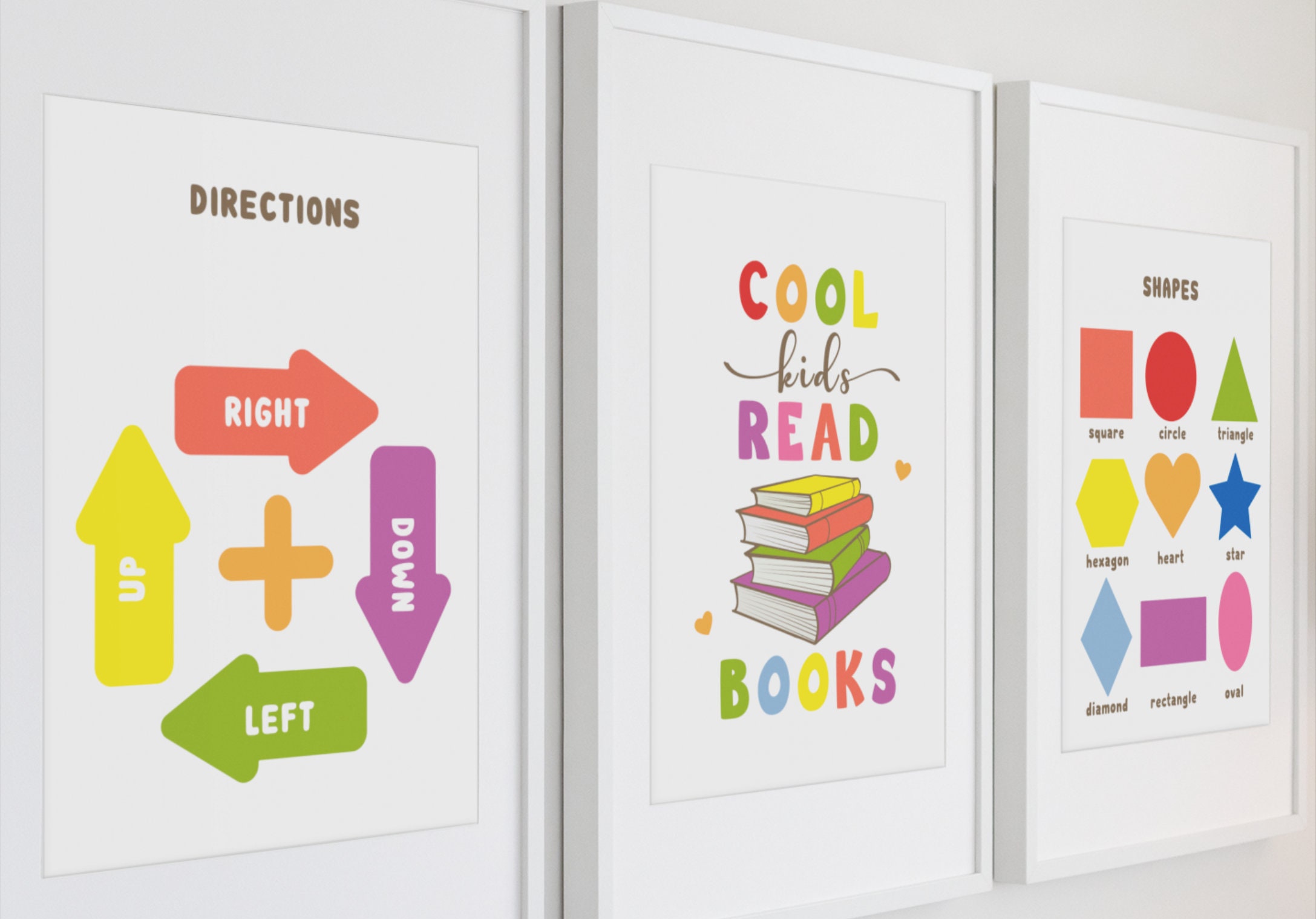 Set of 12 Educational Posters, Classroom Decor, Homeschool Printable ...