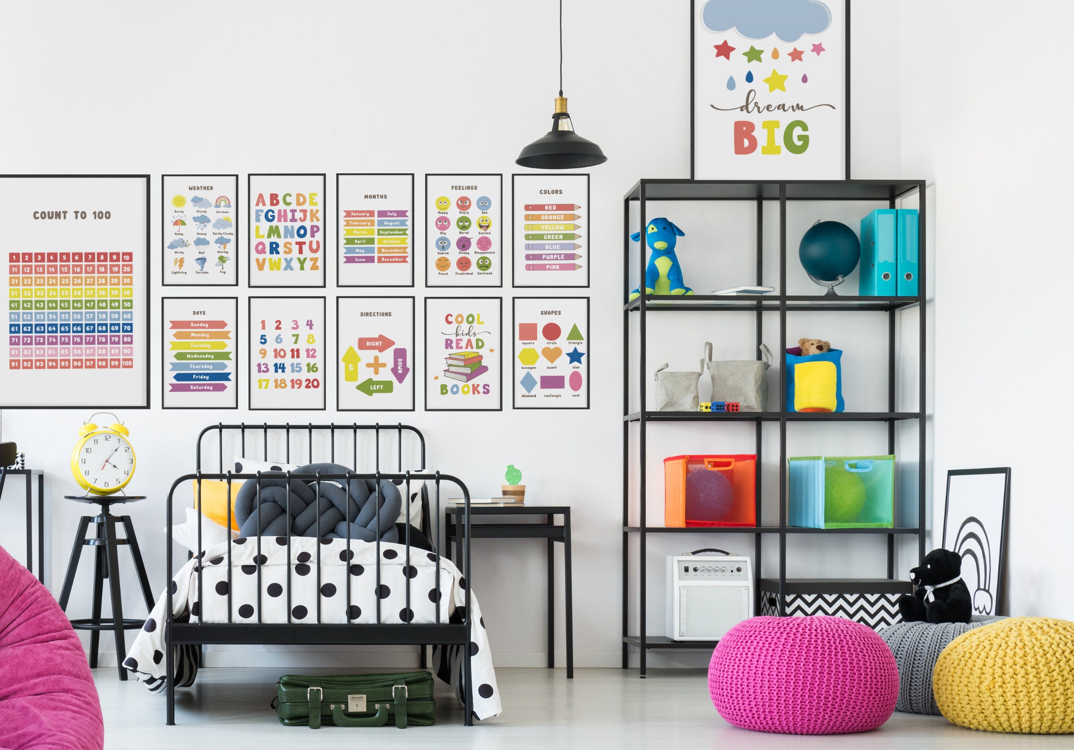 Set of 12 Educational Posters, Classroom Decor, Homeschool Printable ...