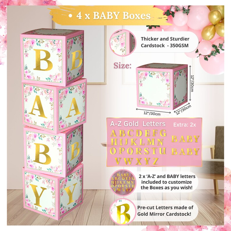 Baby in Bloom Baby Shower Decorations for Girl Balloon Arch Garland ...