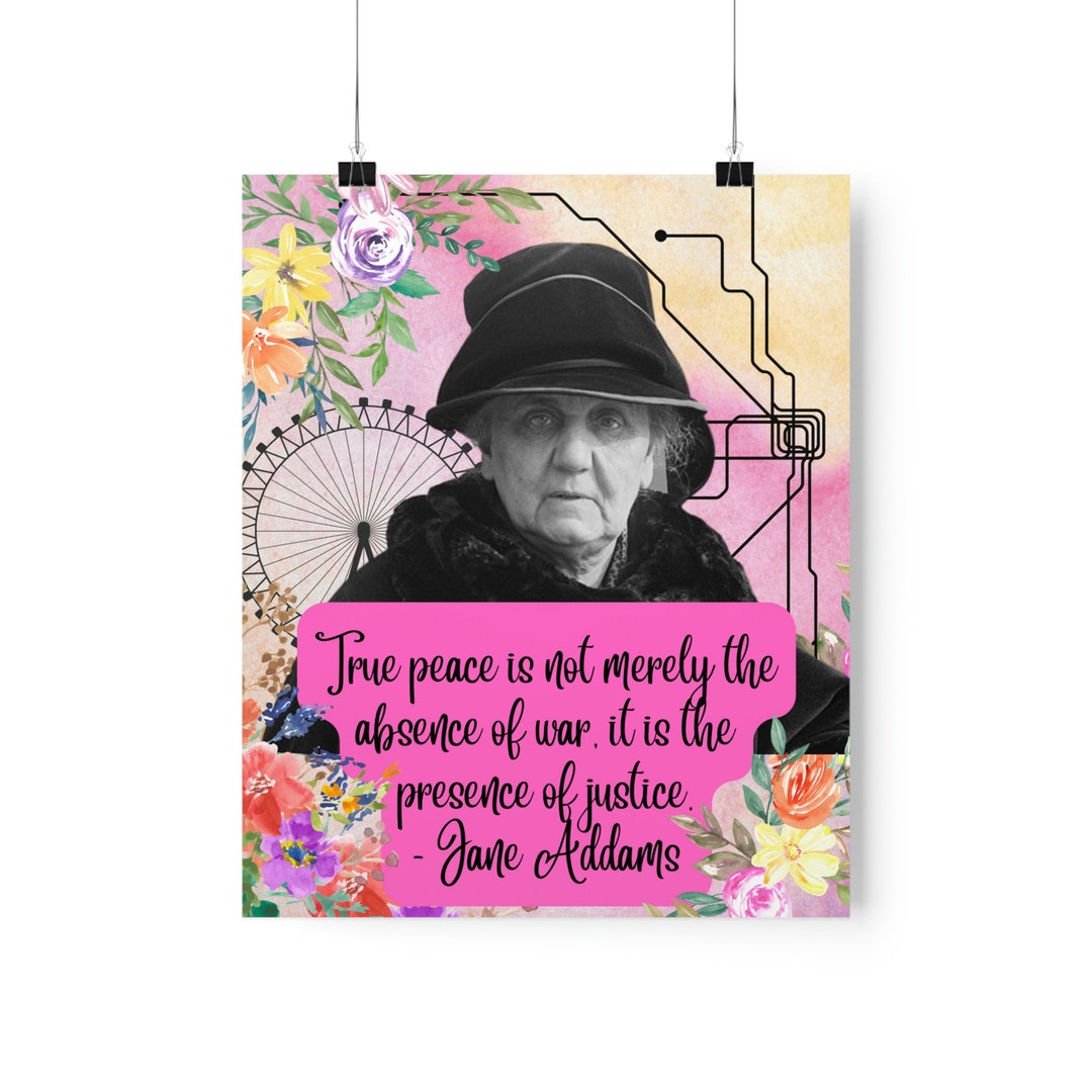 Jane Addams Premium Matte Vertical Poster 9x11 - Etsy