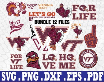 Virginia Tech Logo Svg - Etsy