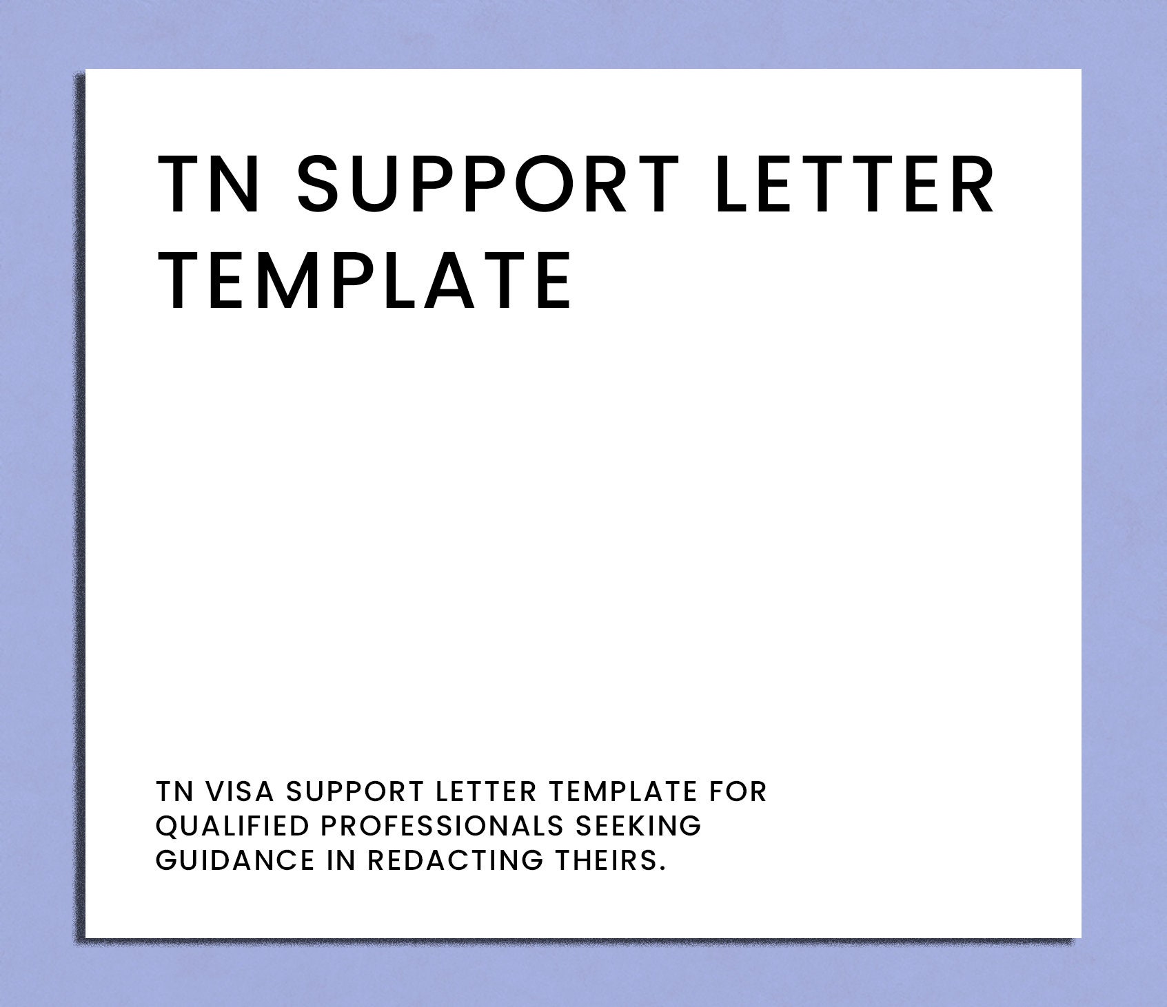 TN VISA Support Letter TEMPLATE Etsy tn-visa-support-letter-template-etsy