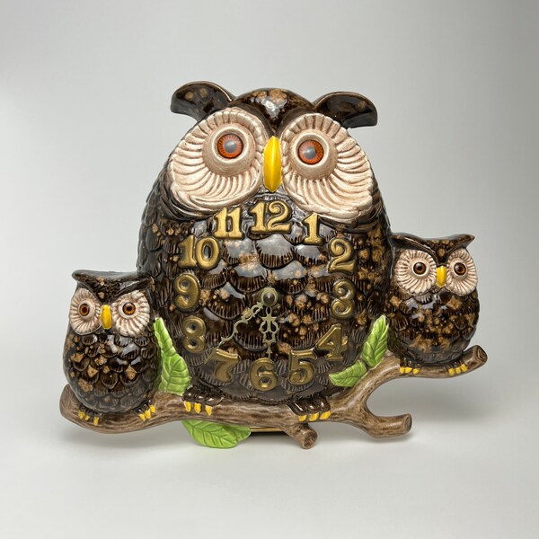 Owl Clock - Etsy