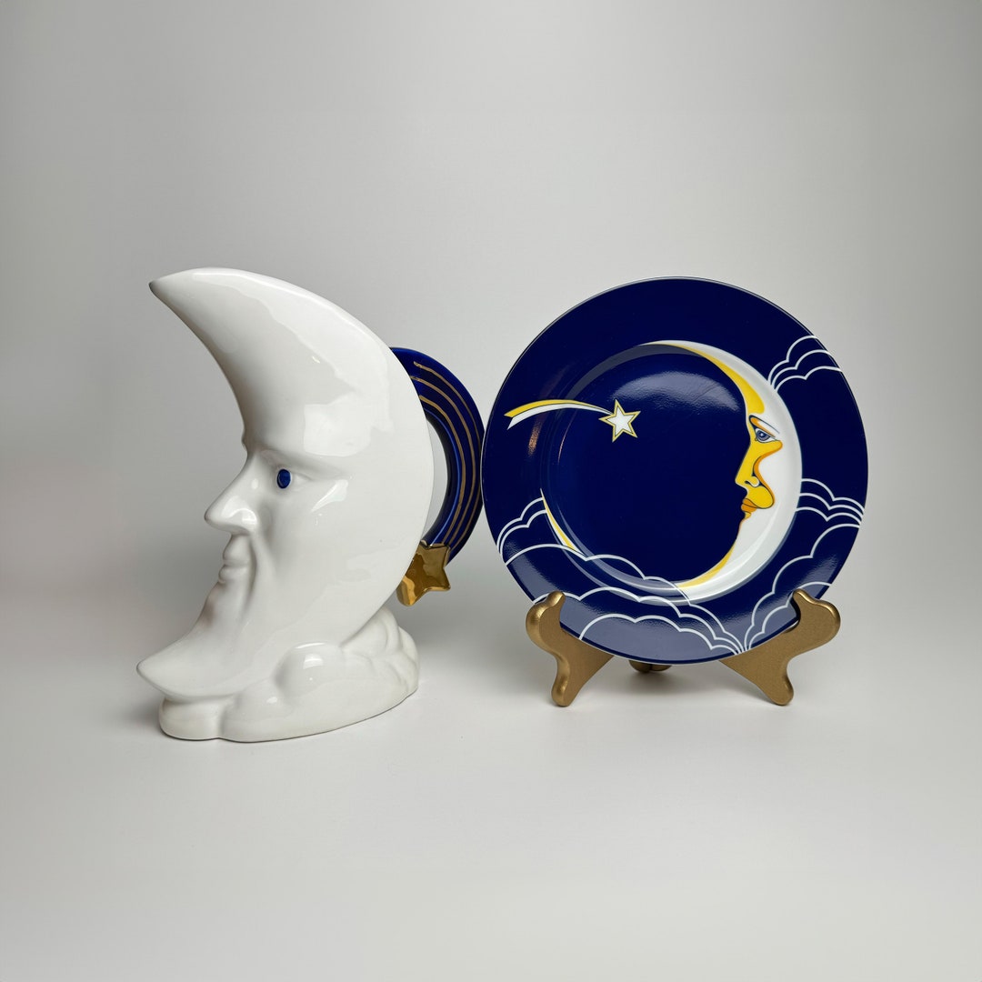 Vintage 1986 Pelzman Vandor Moon Pitcher With Included Vintage 1970’s ...