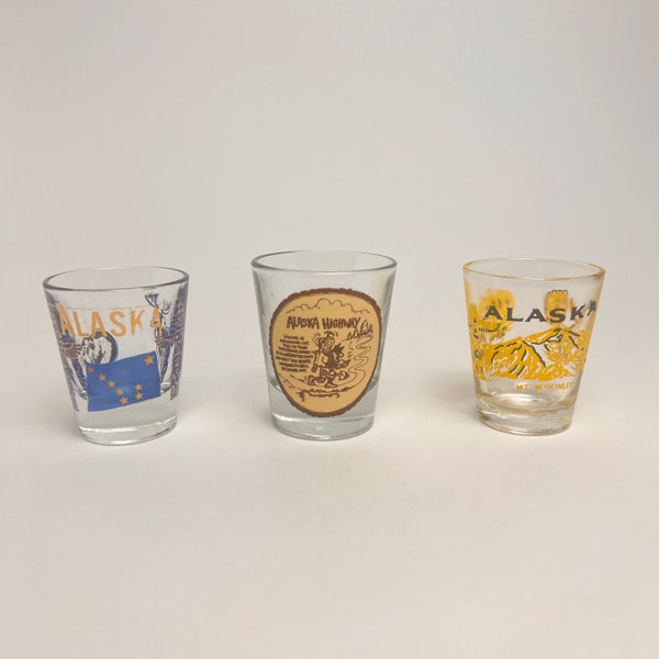 Alaska Shot Glasses - Etsy
