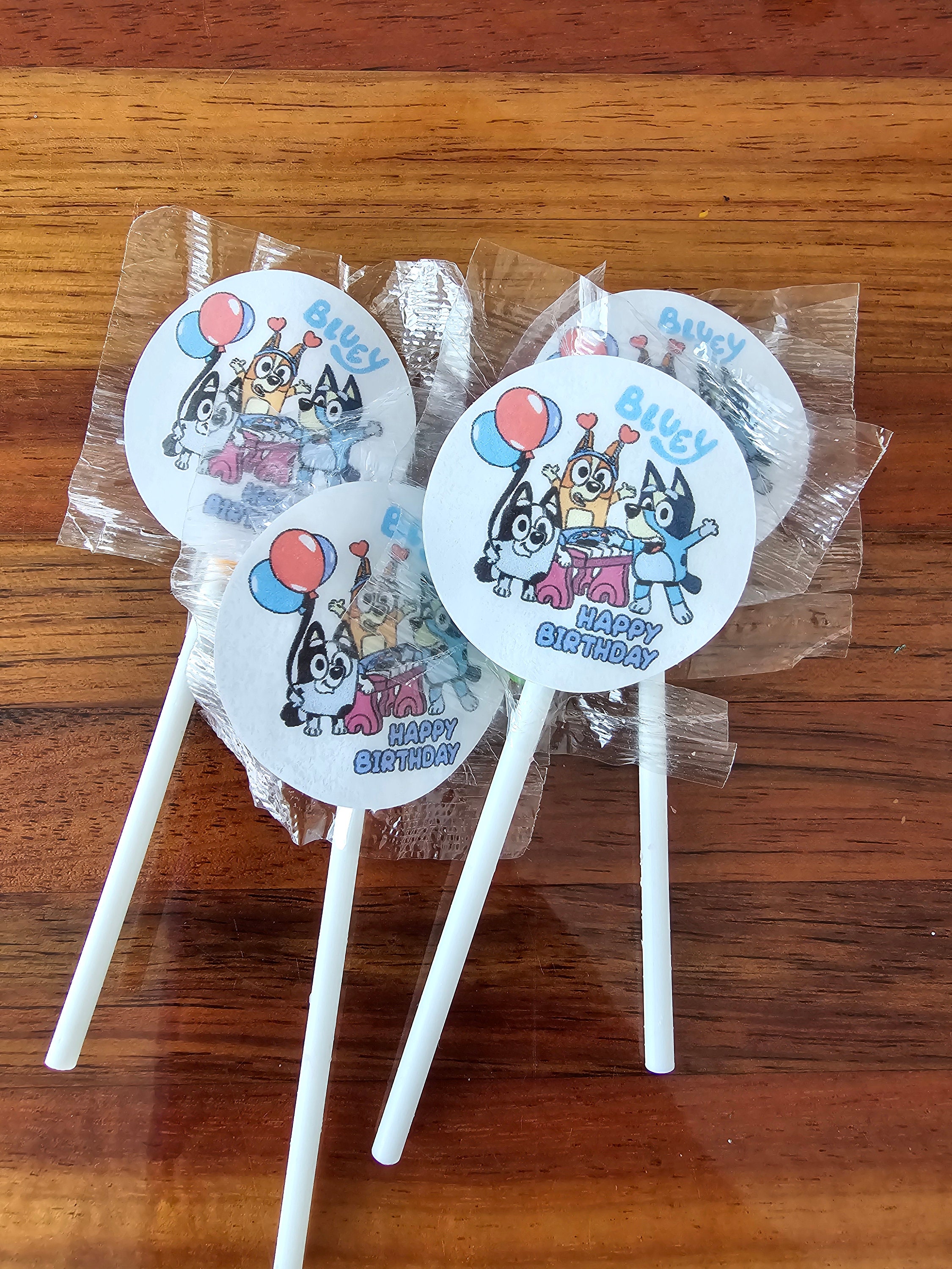 Bluey Lollipops Party Favours - Etsy Canada