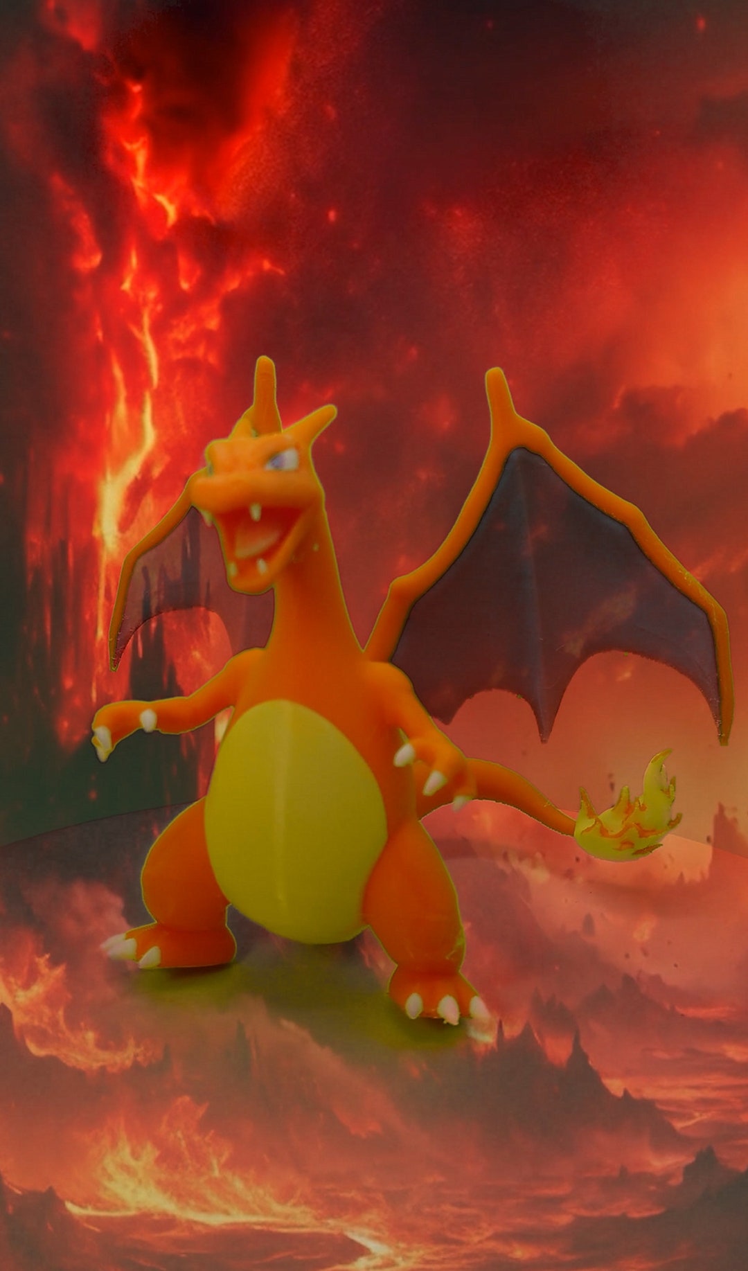 CHARIZARD Figurine Model Multiple Sizes Fully Colored or Uncolored - Etsy