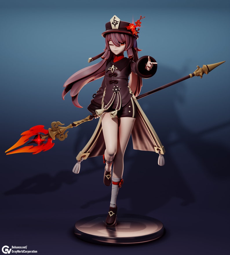 Hu Tao | Model Figure | Fully Colored or DIY Unpainted | Custom Sizes ...
