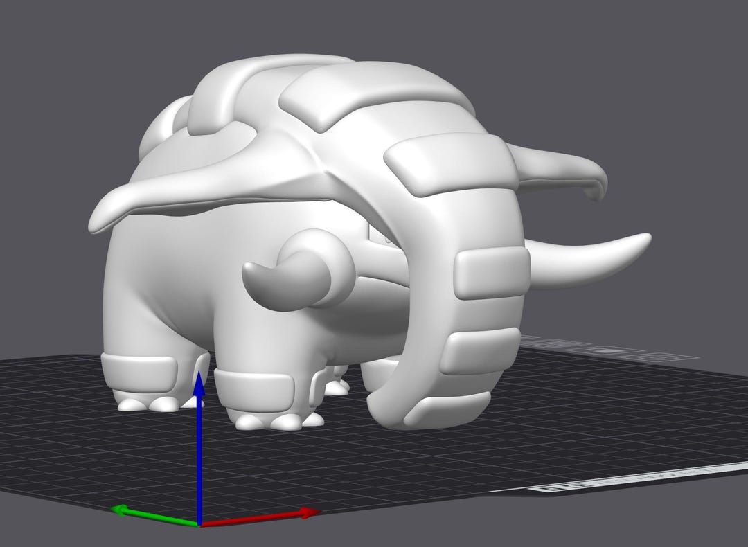 Donphan Figurine Model Multiple Sizes Fully Colored or Uncolored - Etsy