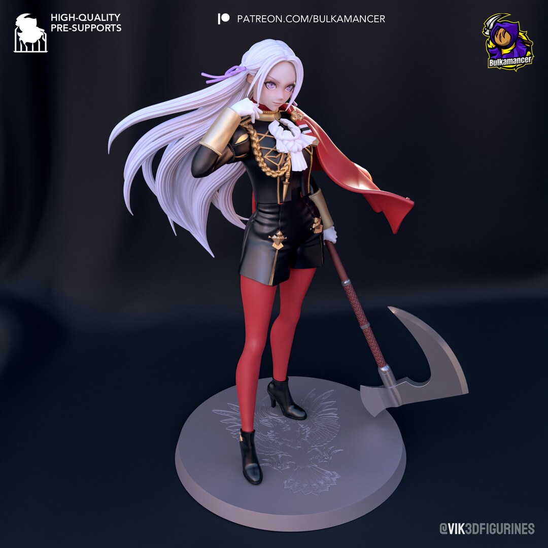 Student Edelgard Fire Emblem: Three Houses Model Figure Fully Colored ...