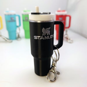 Mini Stanley Cup Tumbler Keychain Custom Colors Glow in the Dark Clip ...