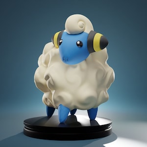 Mareep Model Statue Multiple Sizes Fully Colored or Uncolored - Etsy
